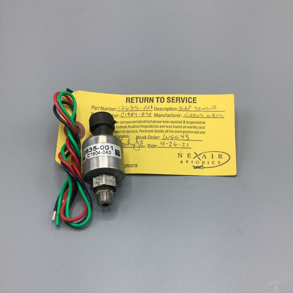 Cirrus Manifold Pressure Sensor - Part Number: 12635-001 – Nexair AeroParts