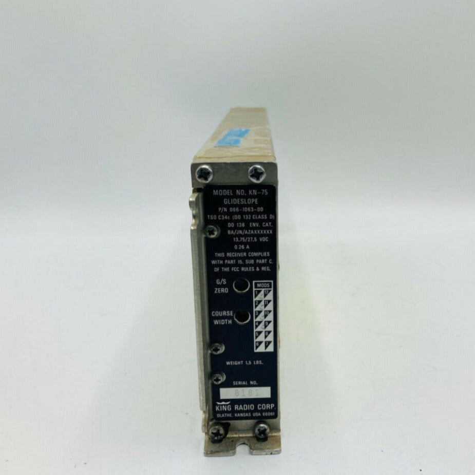 Bendix/King KN 75 Glideslope Receiver - Part Number: 066-1063-00 ...